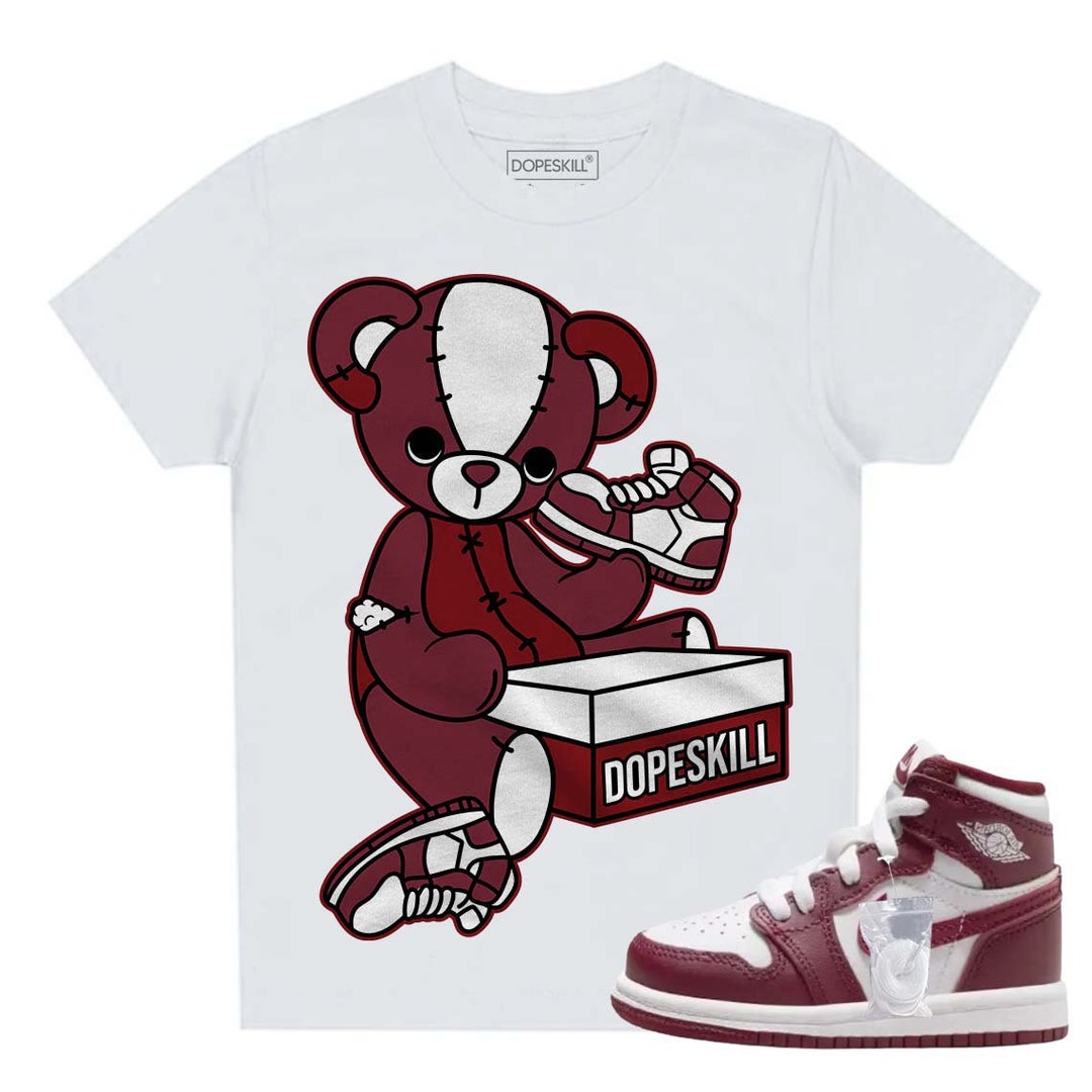 Team Red 1s Dopeskill Toddler T-shirt Sneakerhead BEAR Graphic - Etsy