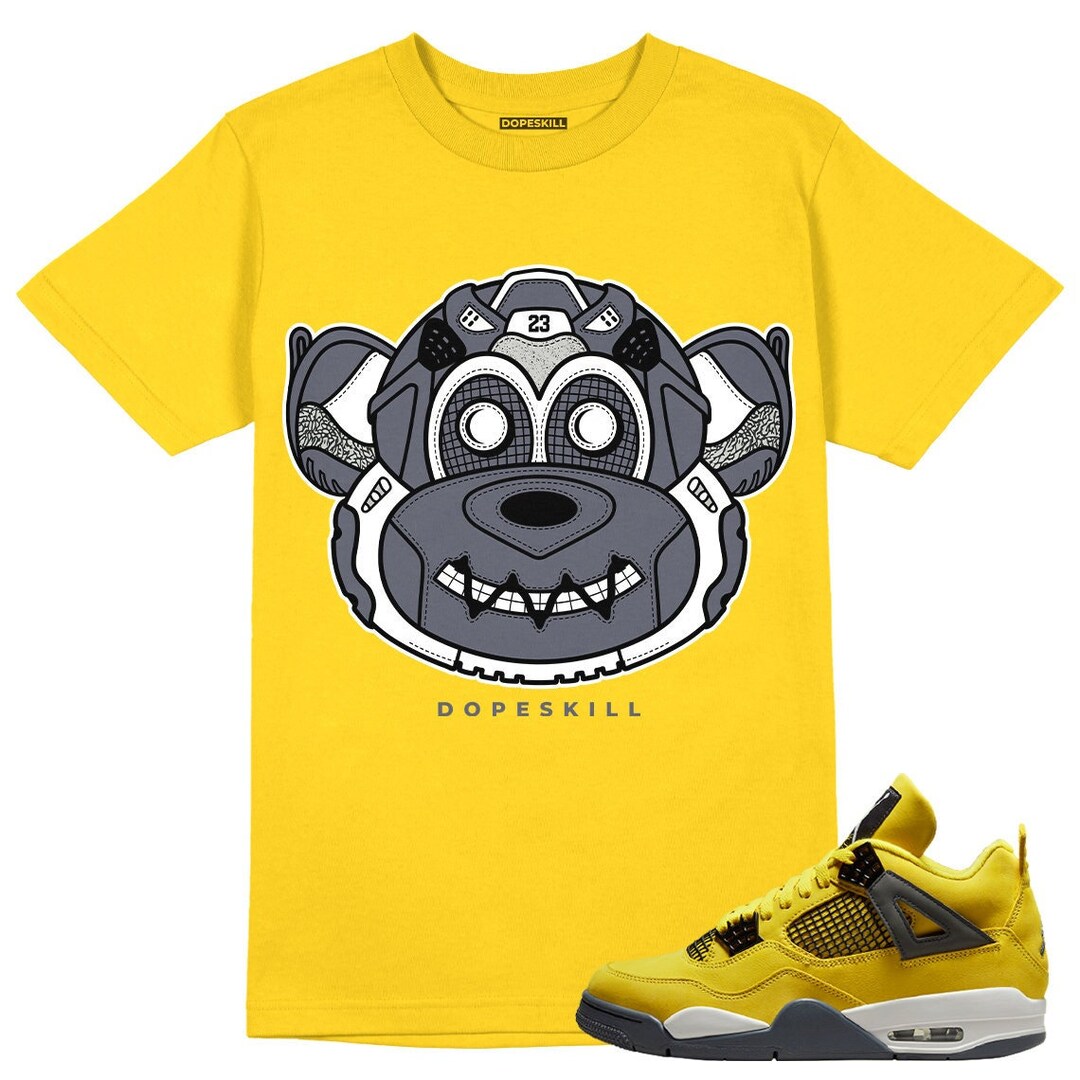 Monk Unisex Shirt Match Jordan 4 Lightning - Tour Gelb Tshirt - Etsy ...