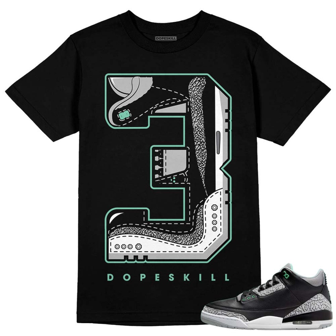 Green Glow 3s Dopeskill Unisex Shirt No.3 Graphic - Etsy