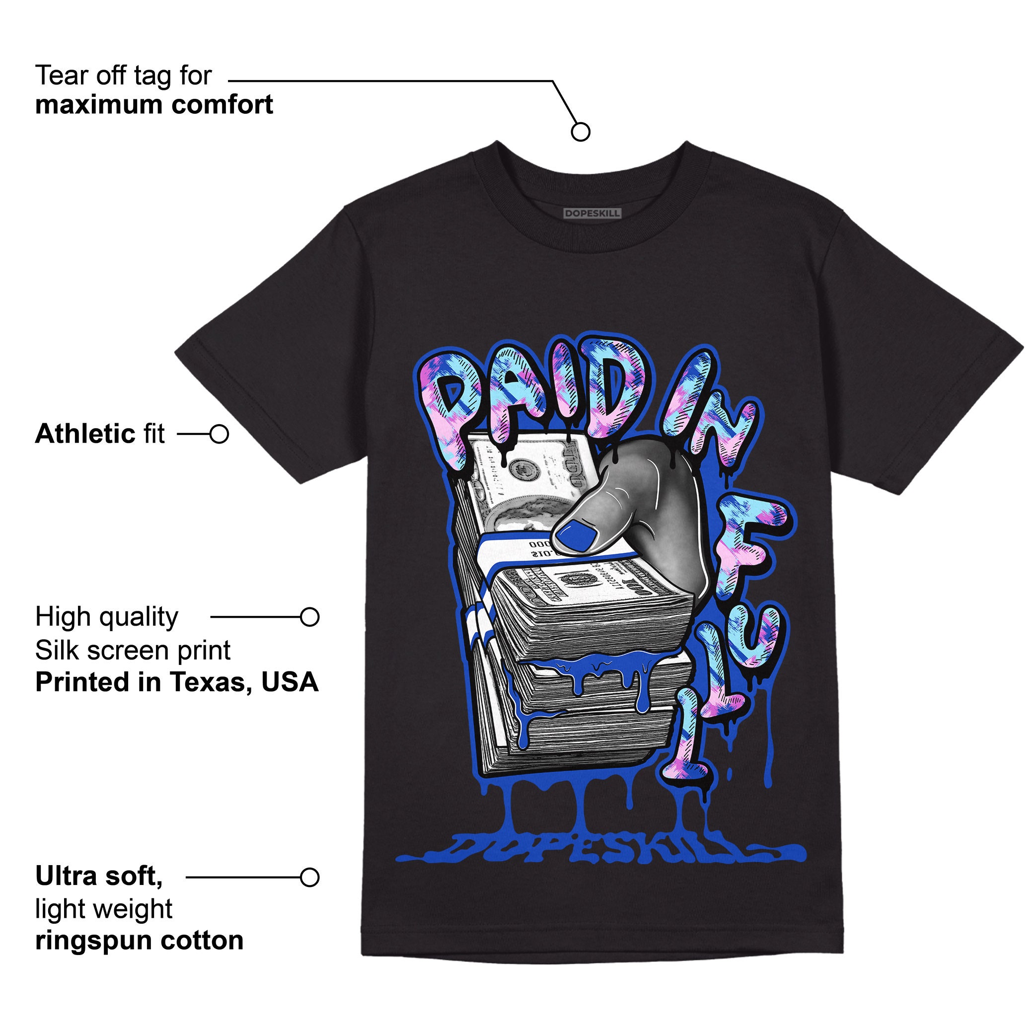 Paid in Full Unisex Shirt Match Hyper Royal 12s - Etsy