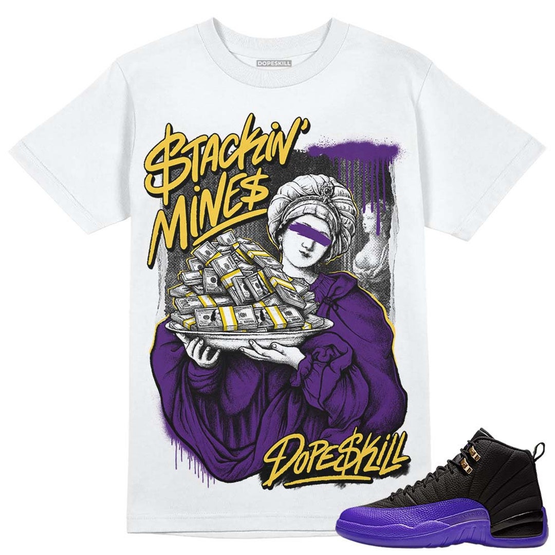 Field Purple 12s Dopeskill Unisex Shirt Stackin Mines Graphic - Etsy