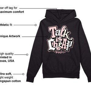 Washed Pink 1s Retro High OG Dopeskill Unisex Hoodie Talk is Chip ...