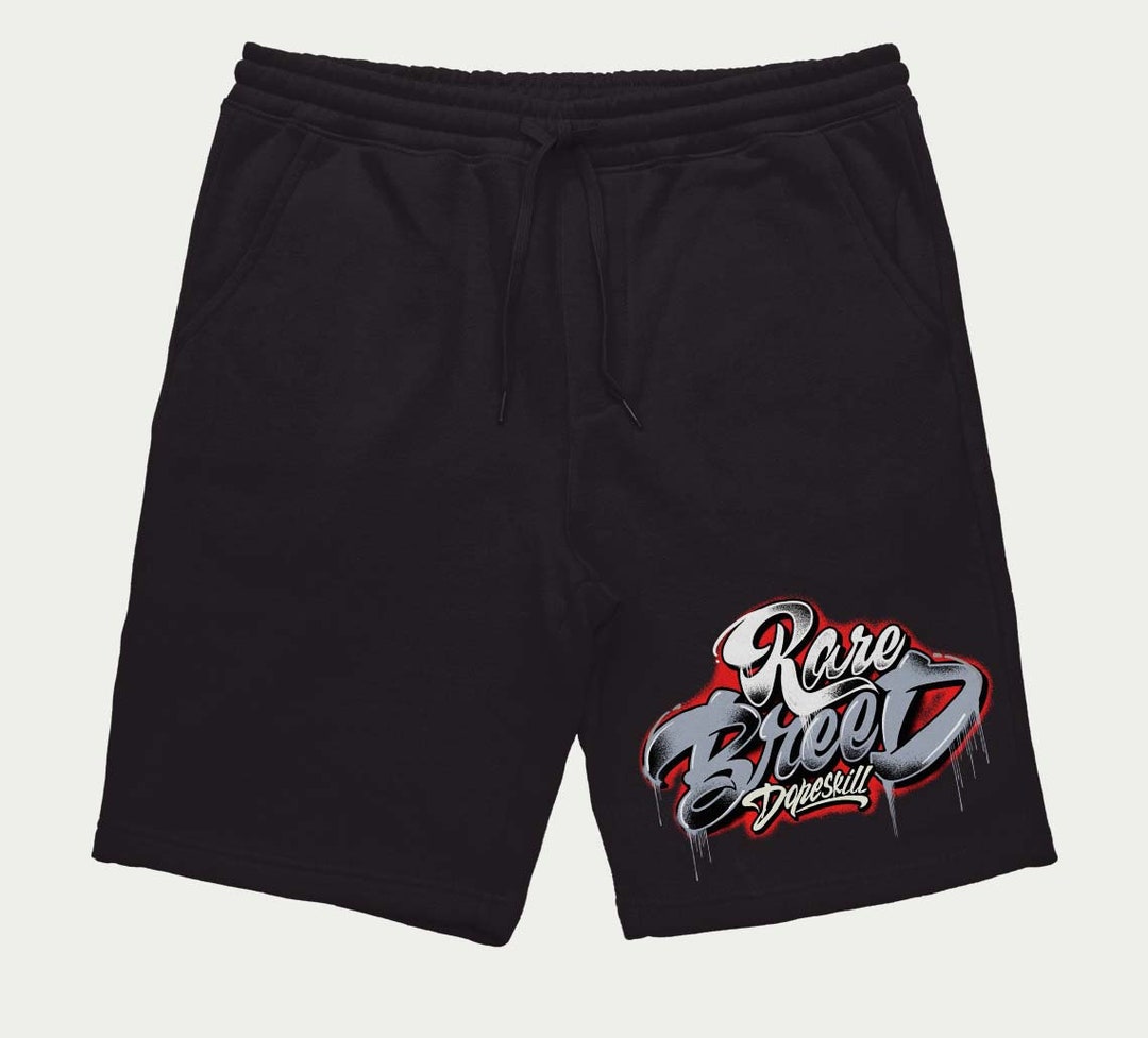 Washed Pink 1s Retro High OG Dopeskill Men's Fleece Shorts Rare Breed ...