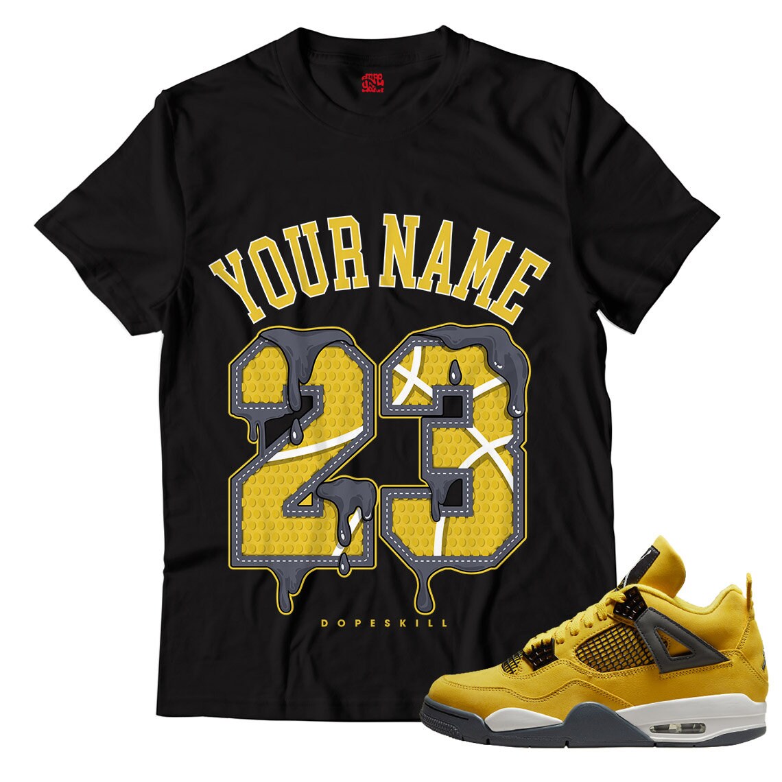 Customized Name Number No. 23 Unisex Shirt Match Jordan 4 | Etsy