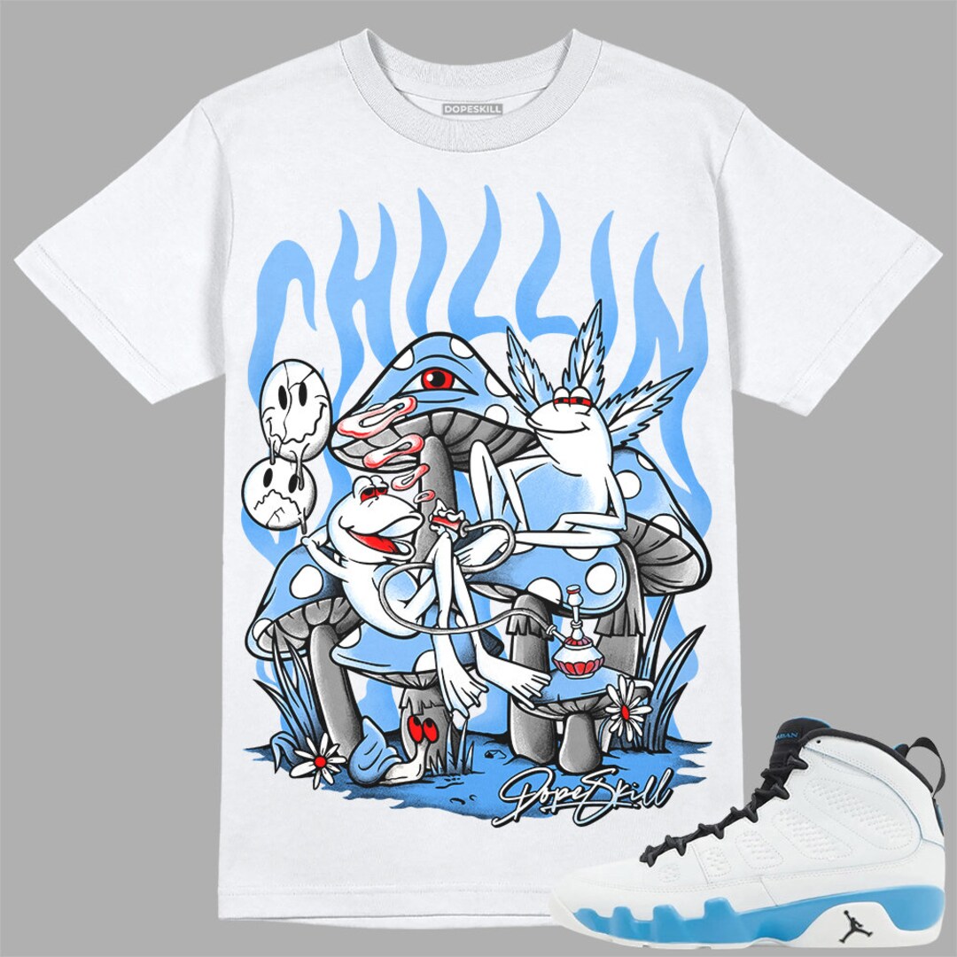 Powder Blue 9s Dopeskill Unisex Shirt Chillin Graphic - Etsy