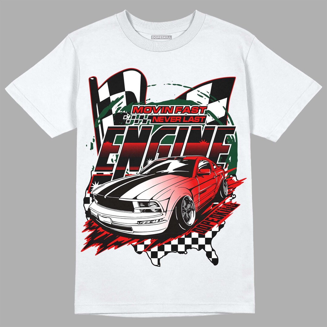 White Fire Red 2s Dopeskill Unisex Shirt ENGINE Tshirt Graphic - Etsy