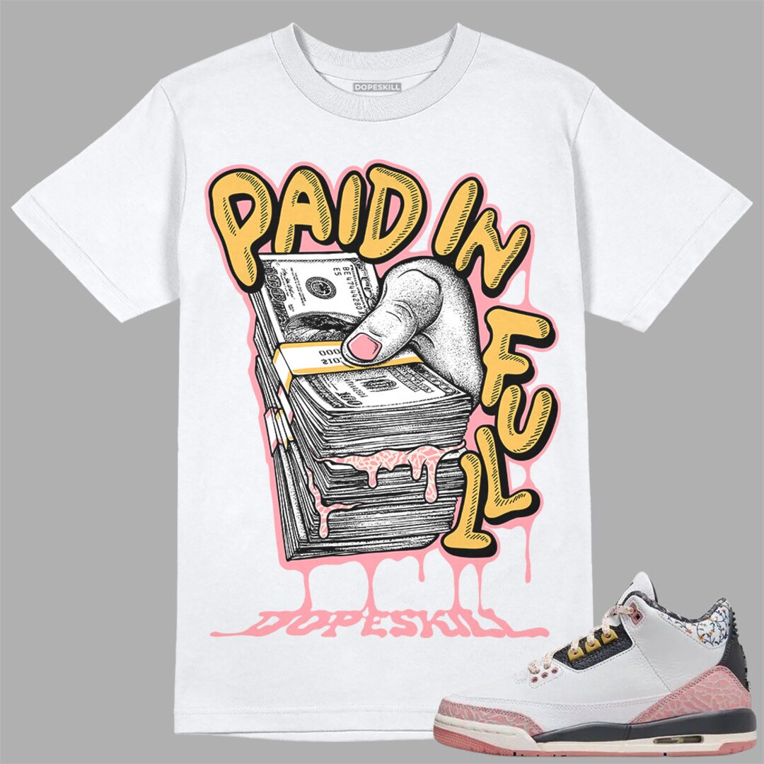 Red Stardust 3s Dopeskill Unisex Shirt Paid in Full Graphic - Etsy