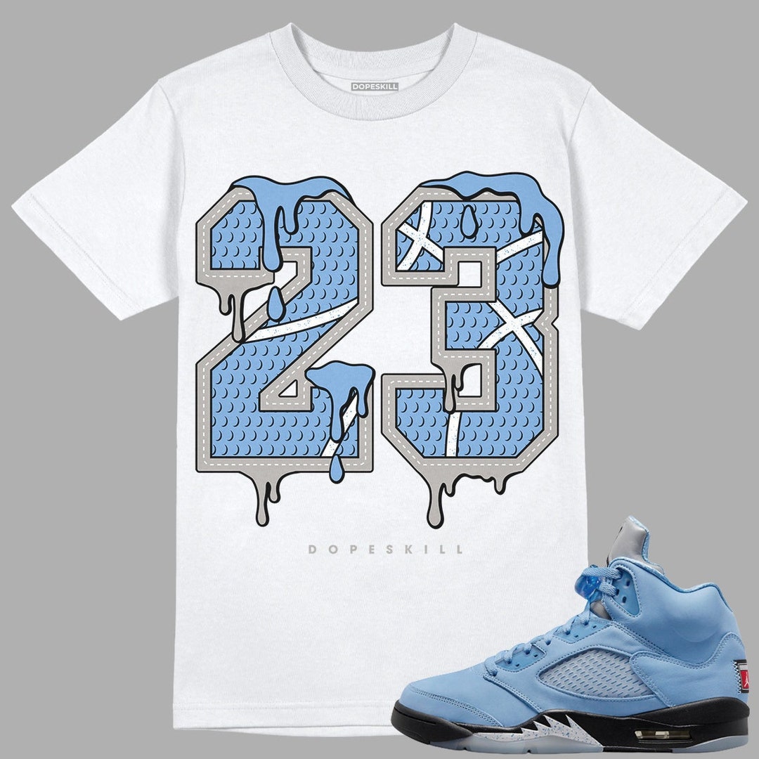 University Blue 5s Dopeskill Unisex Shirt No.23 Graphic - Etsy