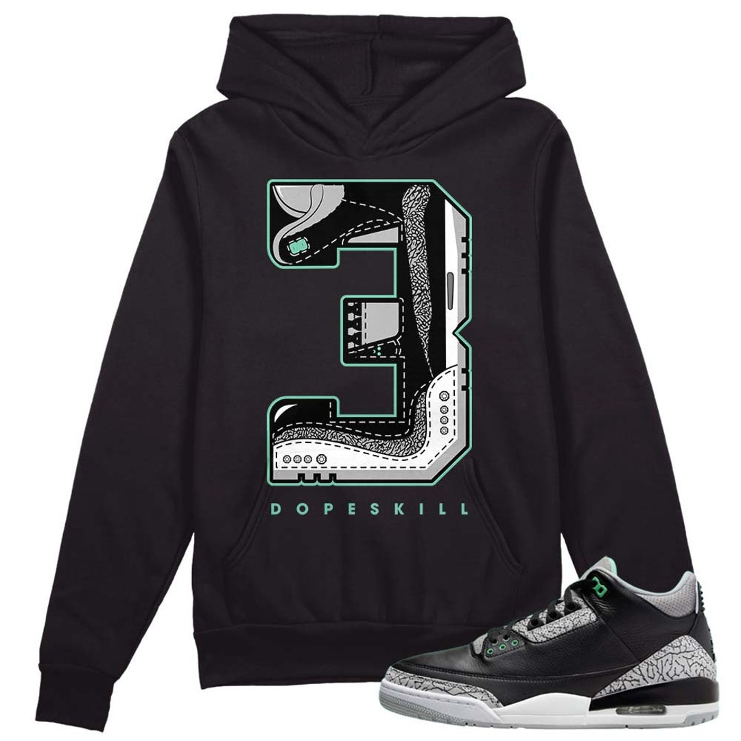 Green Glow 3s Dopeskill Unisex Hoodie No.3 Graphic - Etsy