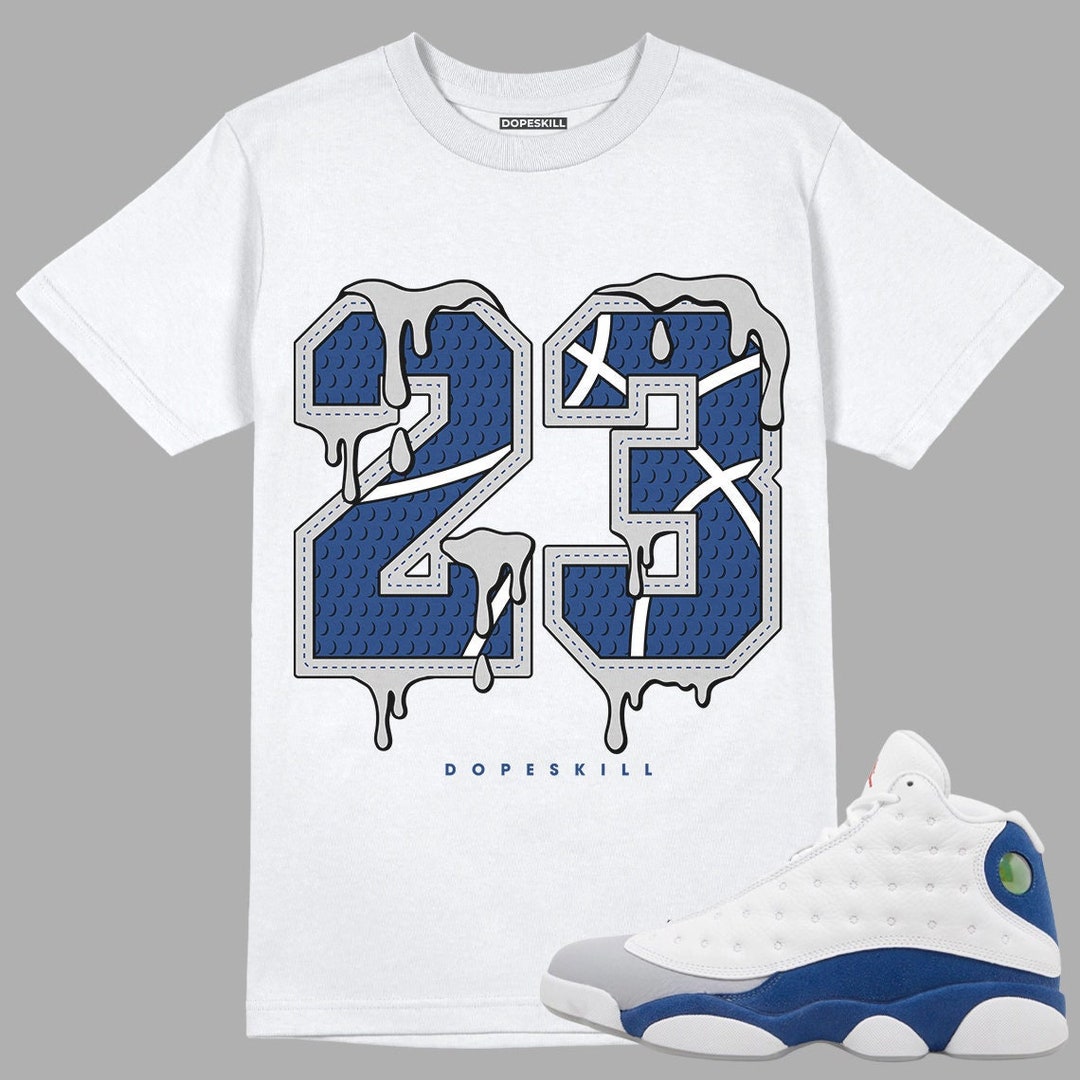 Number No.23 Unisex Shirt Match Jordan 13 French Blue - Etsy