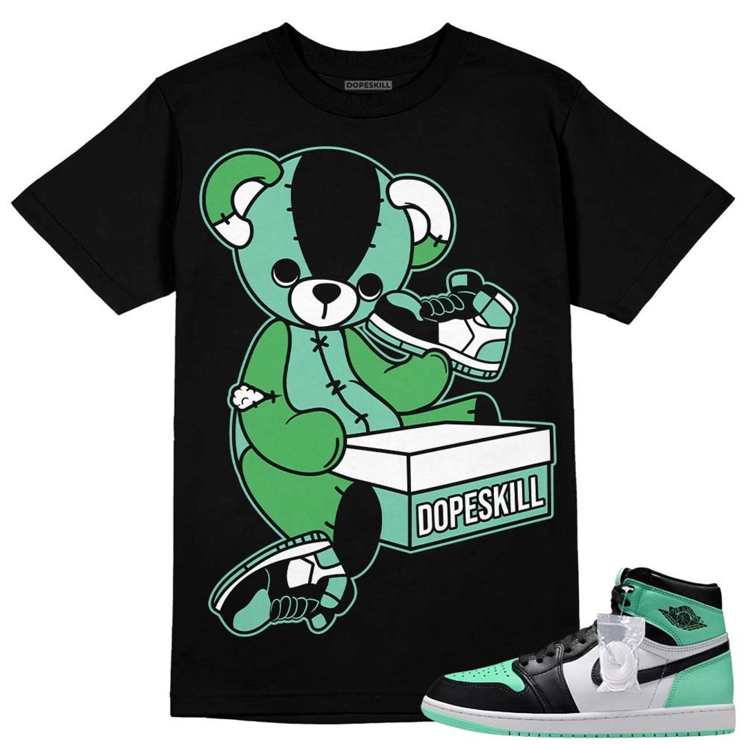 Green Glow 1s Dopeskill Unisex Shirt Sneakerhead BEAR Graphic - Etsy