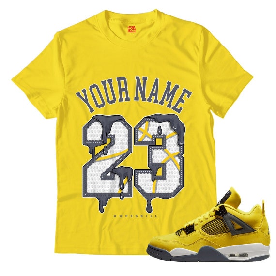 Customized Name & Number No. 23 Unisex Shirt Match Jordan 4 - Etsy