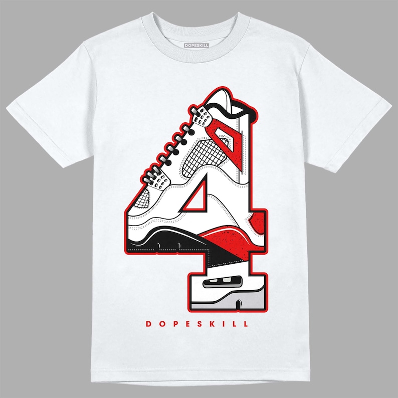 Red Cement 4S Dopeskill Unisex Shirt No.4 Graphic - Etsy