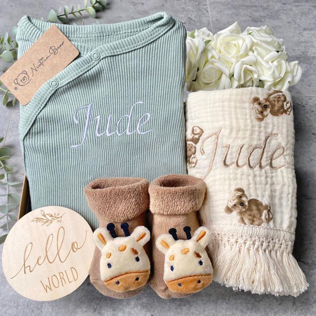 New Baby Gift Set, New Baby Boy Gift, New Baby Girl Gift, Newborn Gift ...