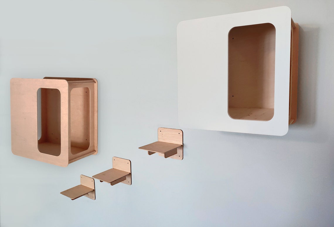 Floating Cat Shelf Cat Wall Furniture Cat Shelves Modern - Etsy