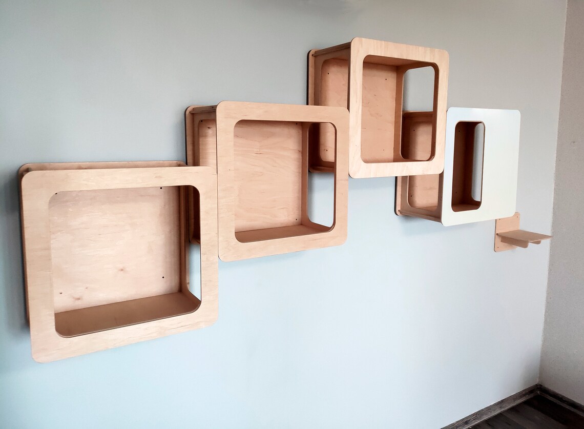 Cube Cat Shelves Square Cat Bed Cube Cat Bed Cube Wall Cat - Etsy