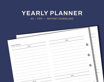 2022 Printable Monthly Planner Printable Calendar Undated - Etsy
