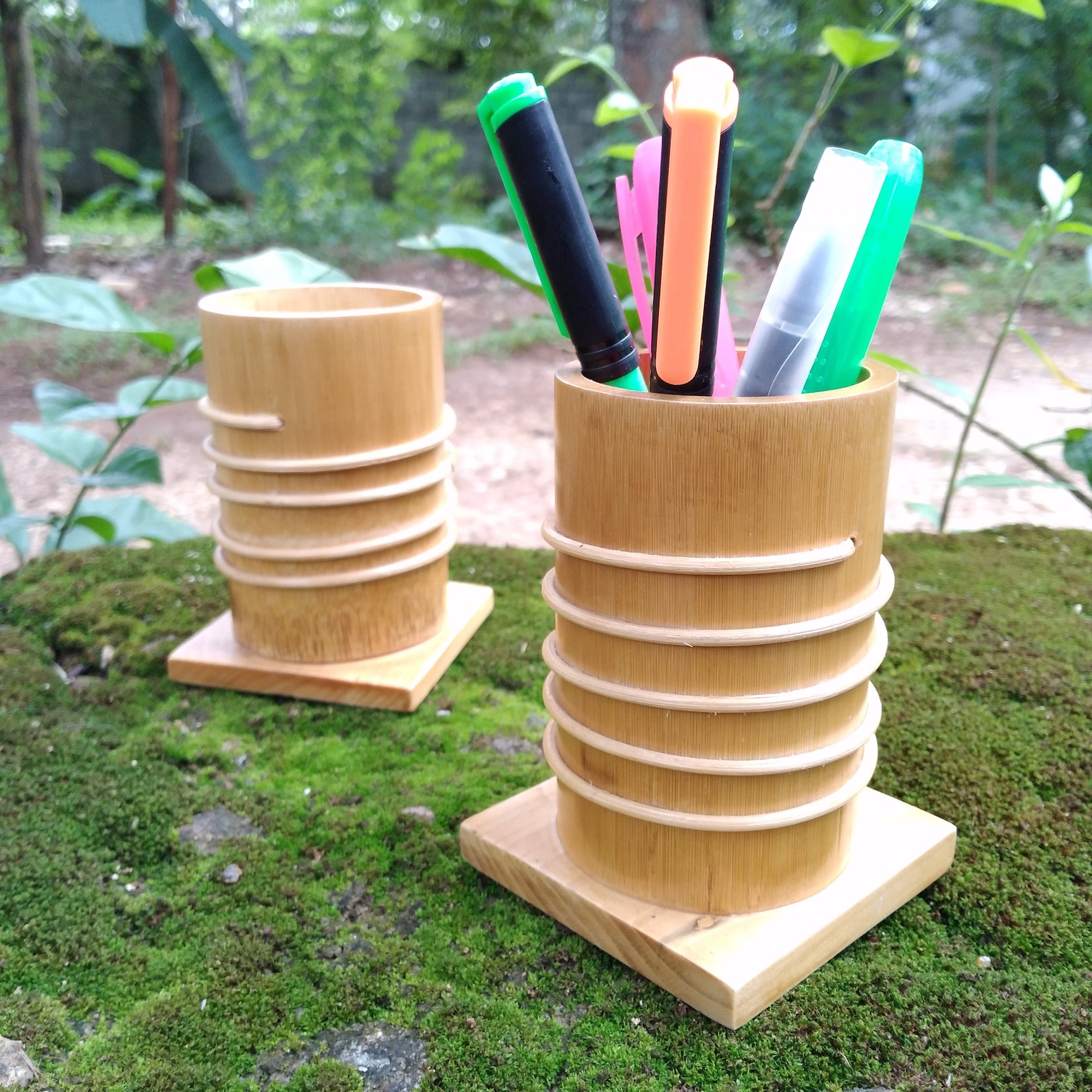 Bamboo Storage Pot Amazing Pen Holder by Bamboo Which is so - Etsy