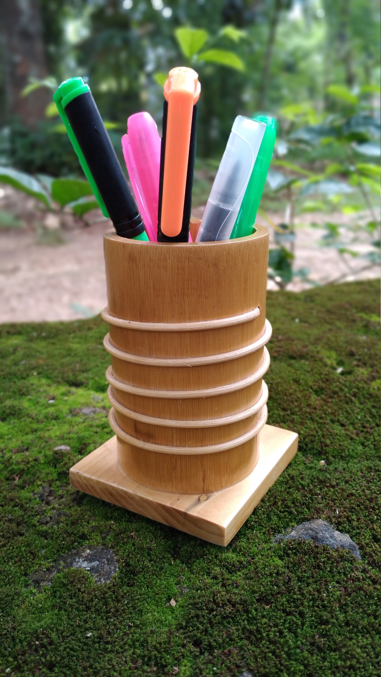Bamboo Storage Pot Amazing Pen Holder by Bamboo Which is so - Etsy