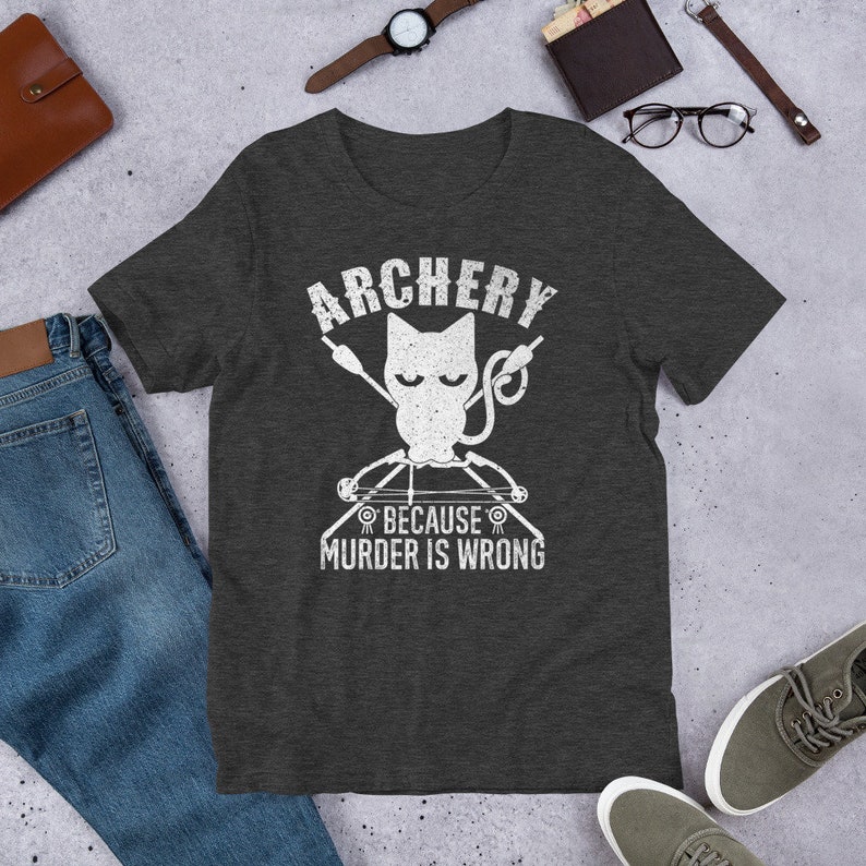 Archery Shirt, Meh Cat, Archery Saying, Funny Gift for Archer, Archery ...