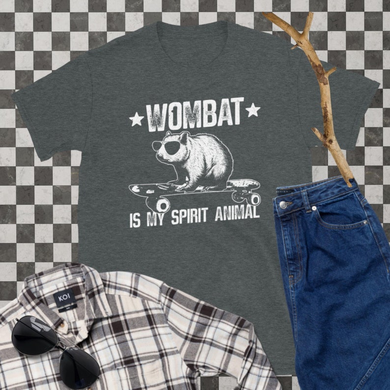 Wombat is My Spirit Animal Funny Wombat Shirt, Cool Skateboard Wombat ...