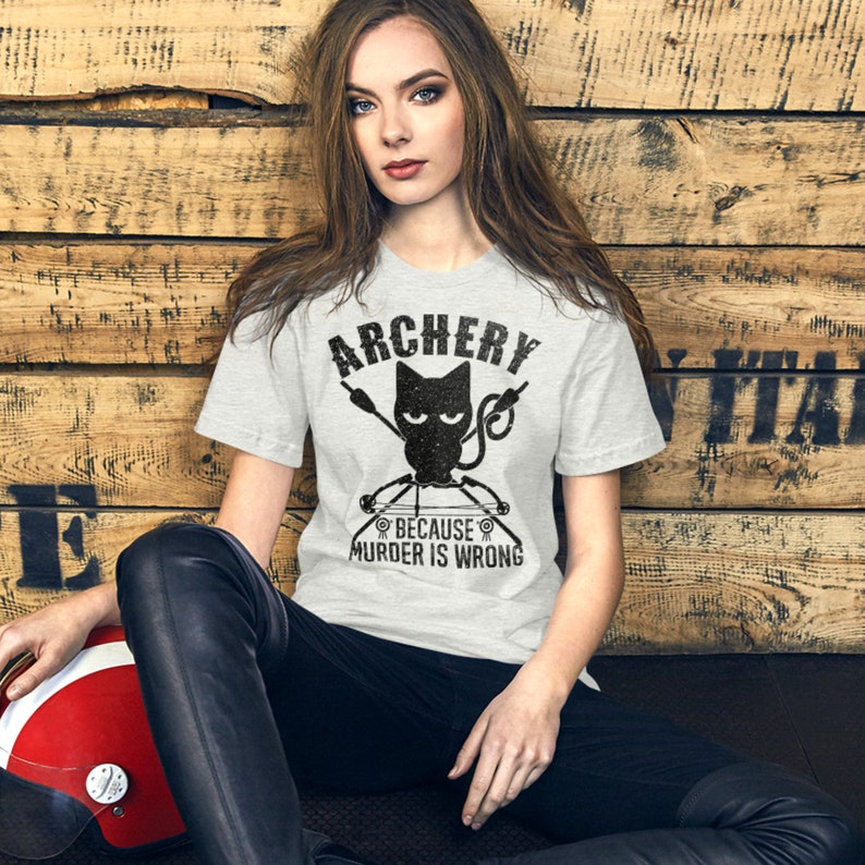 Archery Shirt, Meh Cat, Sarcastic Archery Saying, Funny Gift for Archer ...