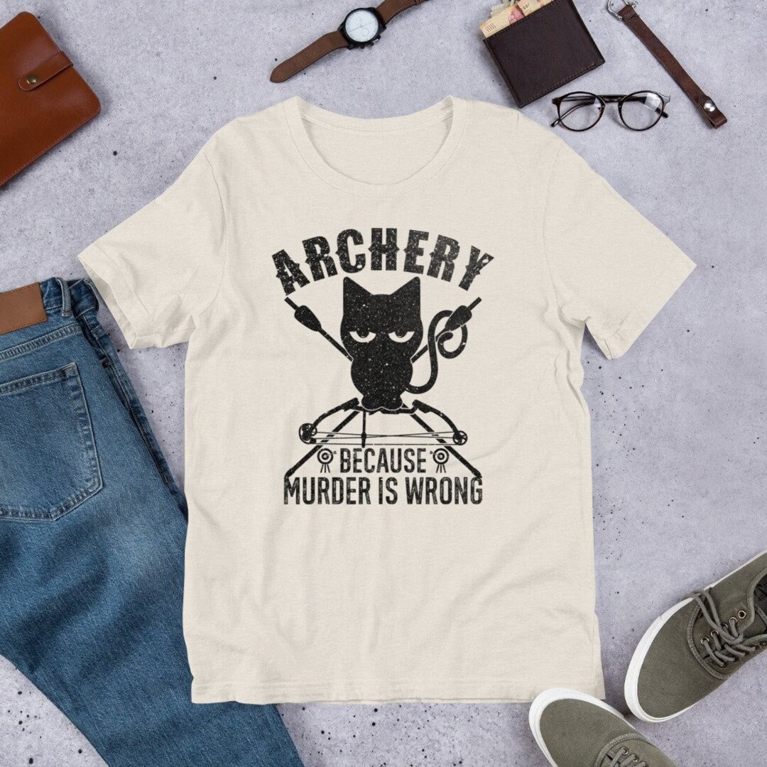 Archery Shirt, Meh Cat, Sarcastic Archery Saying, Funny Gift for Archer ...