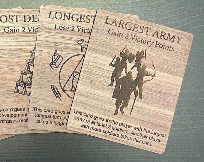 Official and Unofficial Victory Point Cards for Trading & Settling Game ...