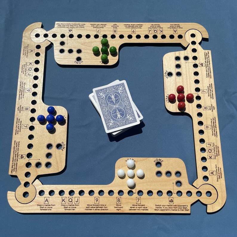 Jokers and Marbles Board Game 4 to 8 Players - Etsy