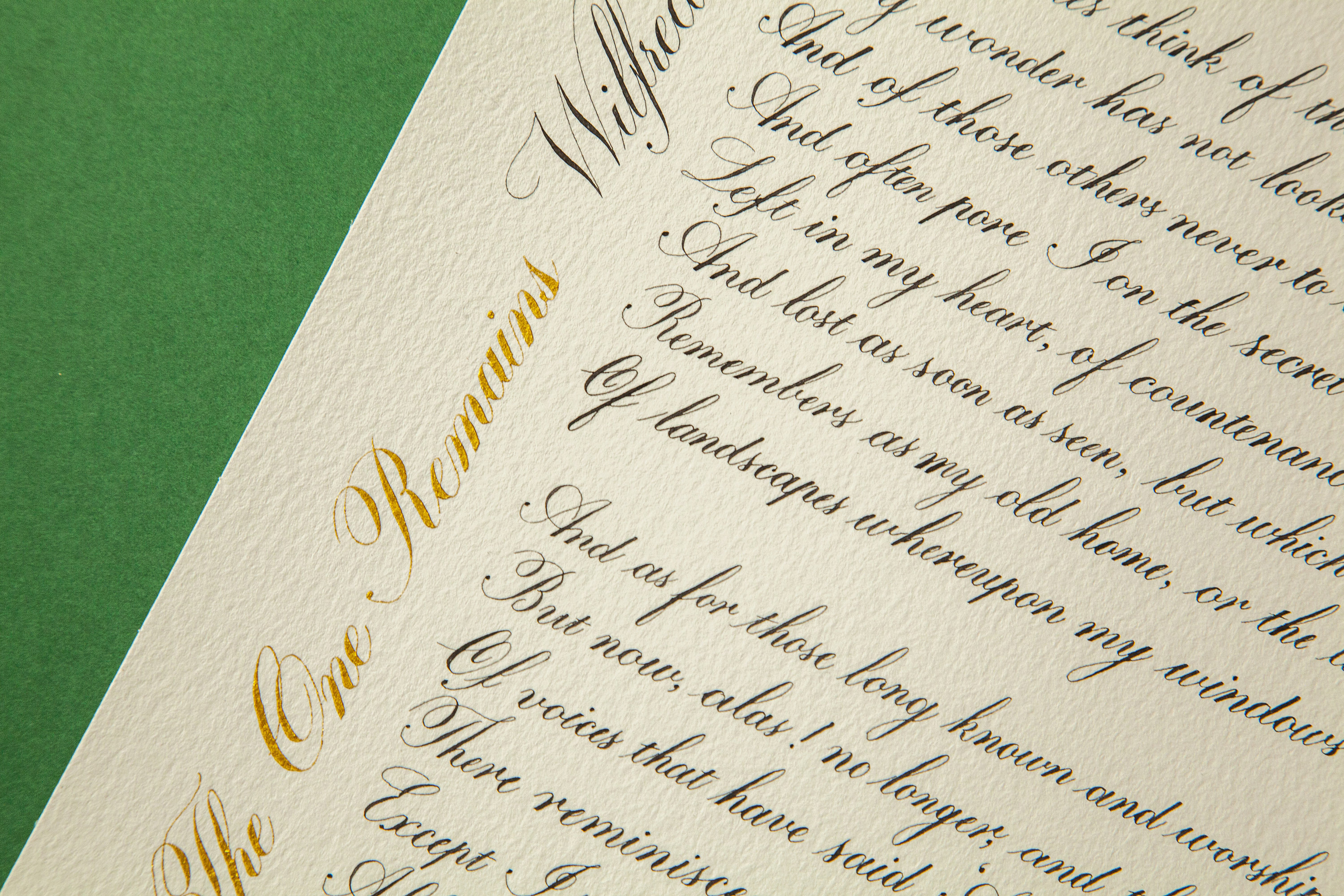 A3 Bespoke Calligraphy Piece Custom Calligraphy Poem - Etsy UK