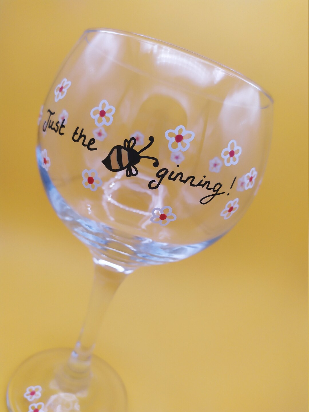 Just the Bee-ginning Bumble Bee Gin Glass G&T Time Ideal Present - Etsy UK
