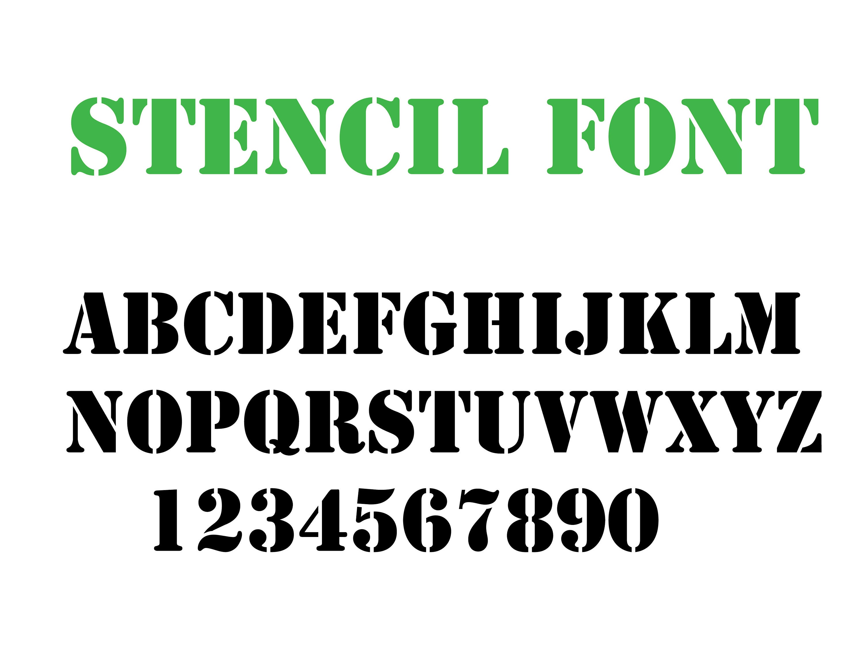Stencil Font Svg, Army Font Svg, Stencil Script Svg, Army Alphabet Svg ...