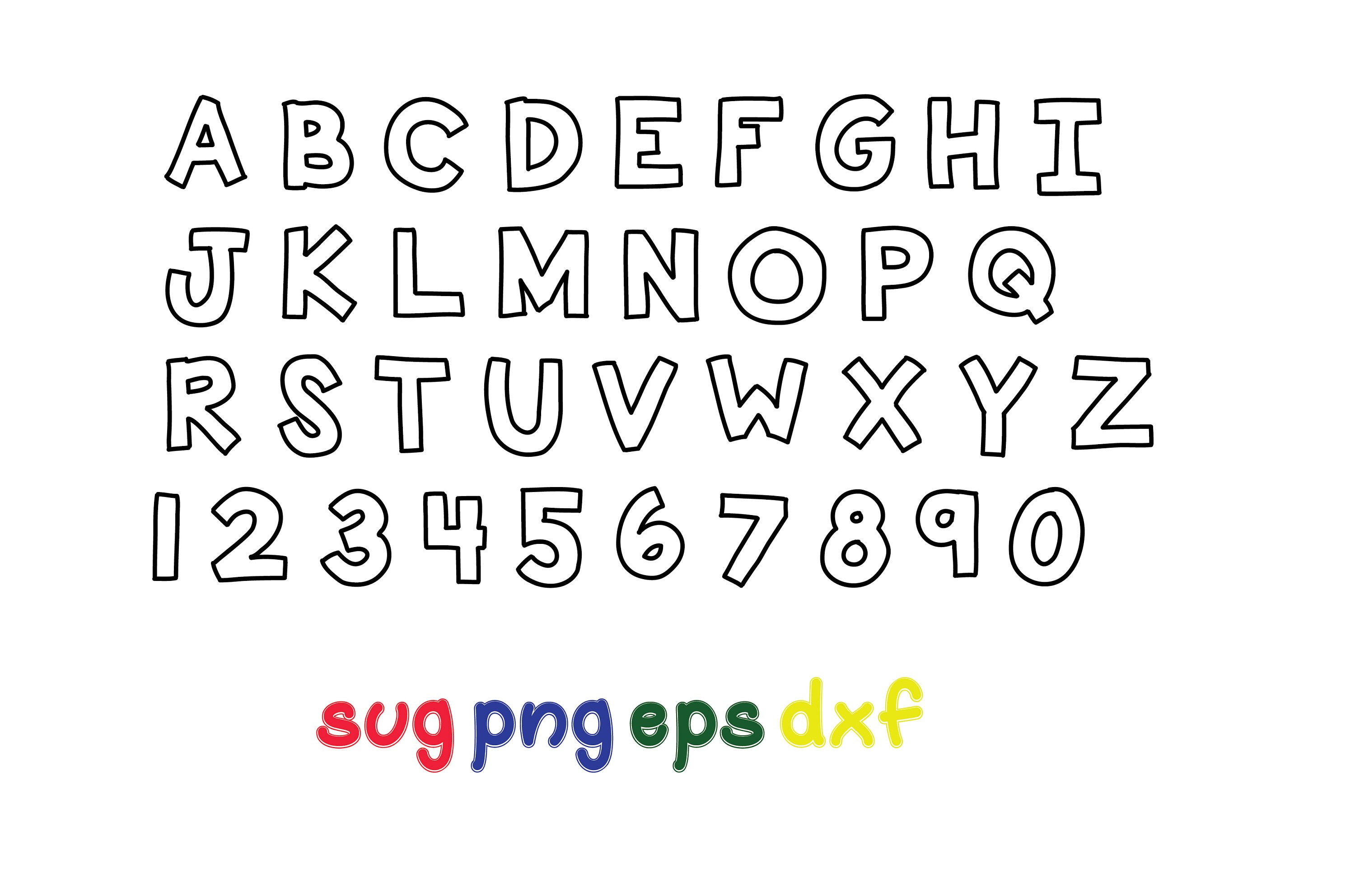 Doodle Letters Svg, Doodle Alphabet Svg, Transparent Alphabet Svg ...