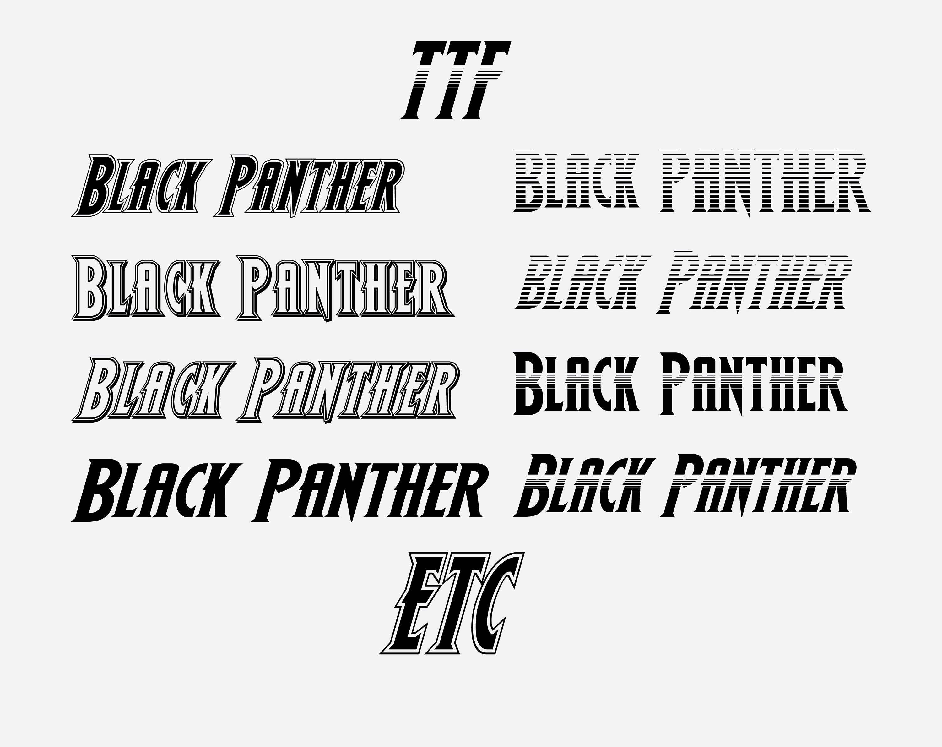 Black Panther Font Svg Black Panther Alphabet Svg Black - Etsy Ireland