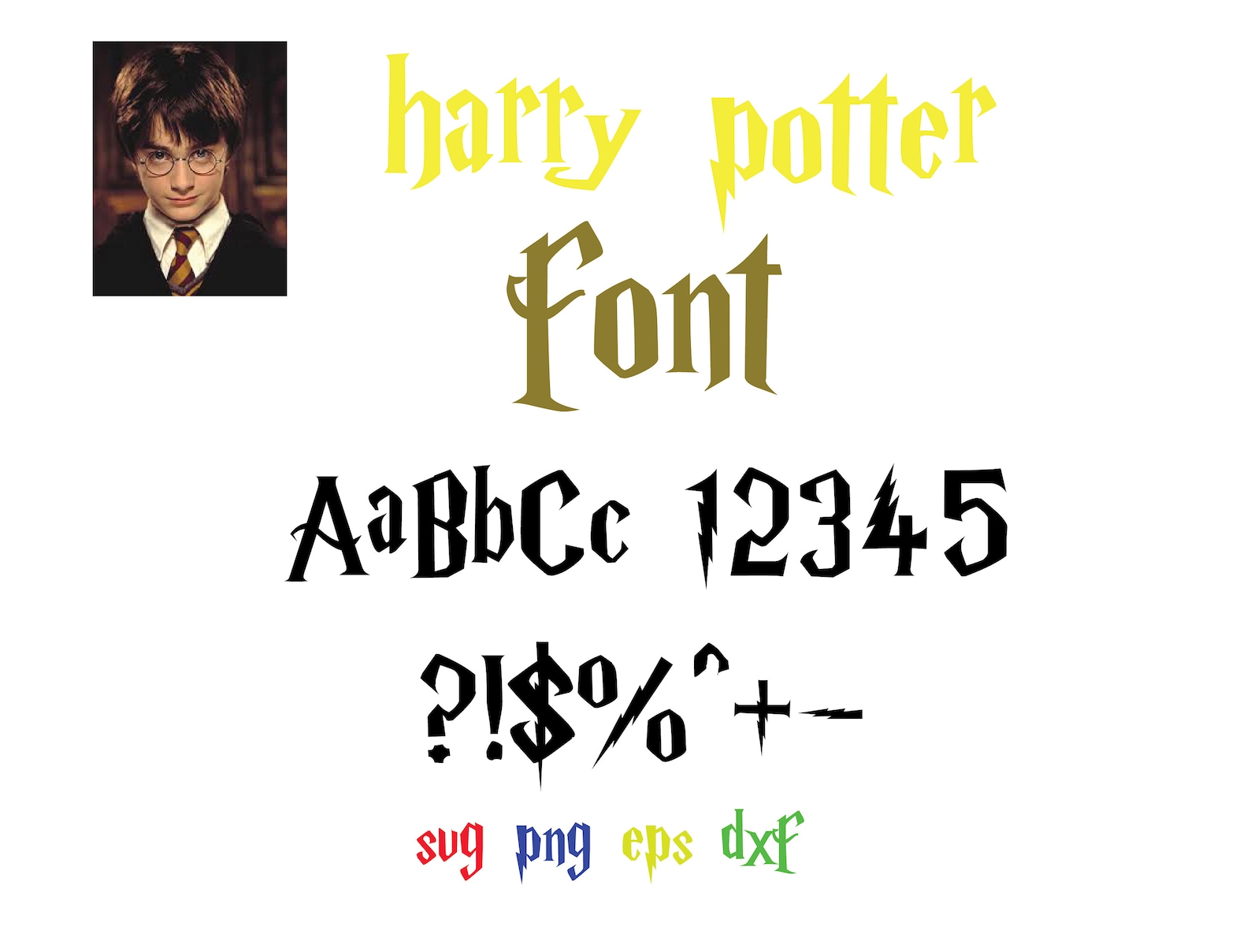 Harry potter font svg - spiceero