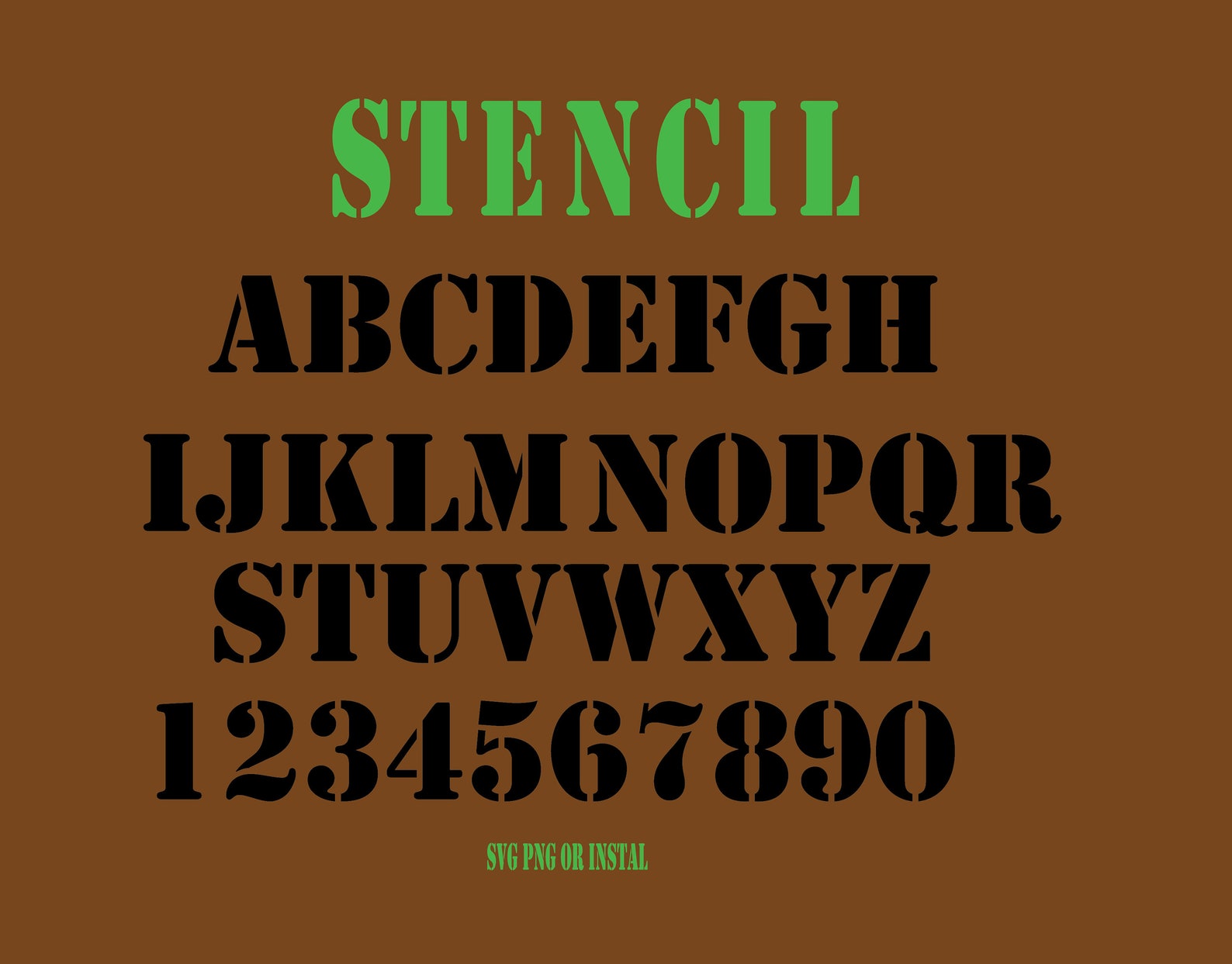 Stencil Font Svg, Army Font Svg, Stencil Script Svg, Army Alphabet Svg ...