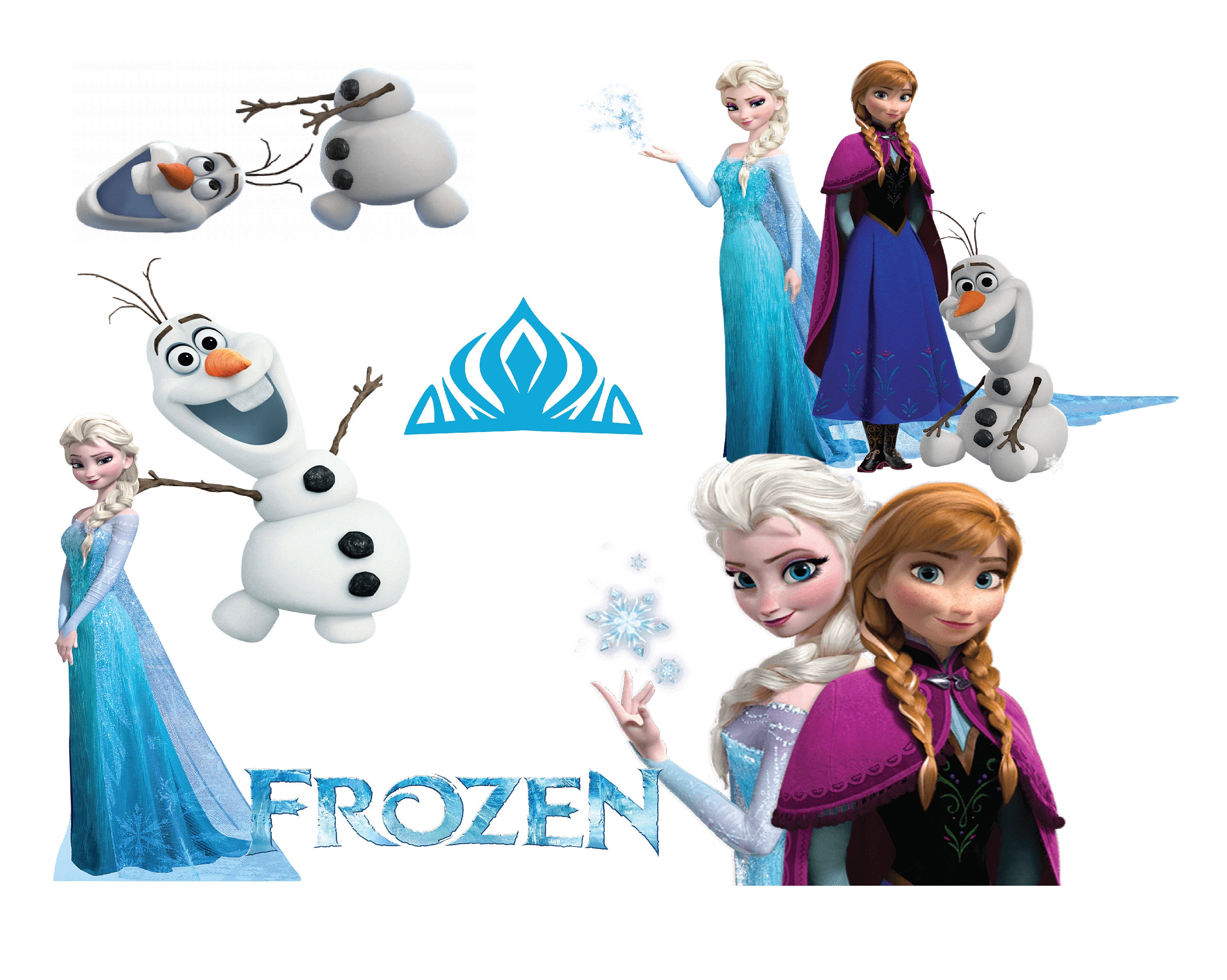 FROZEN SVG BUNDLE, Ana Elsa Svg, Olaf Png, Elsa Png Frozen Clipart ...