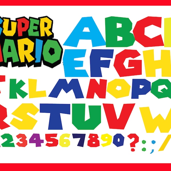 Super Mario Letters - Etsy Canada
