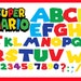 SUPER MARIO FONT Svg, Super Mario Alphabet Svg, Super Mario Letters and ...