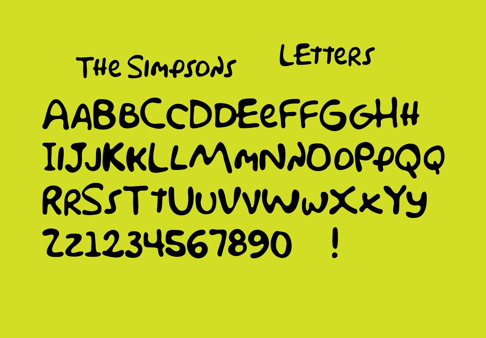 Simpson letters svg, Simpson clipart, Simpson svg bundle, Simpson font ...