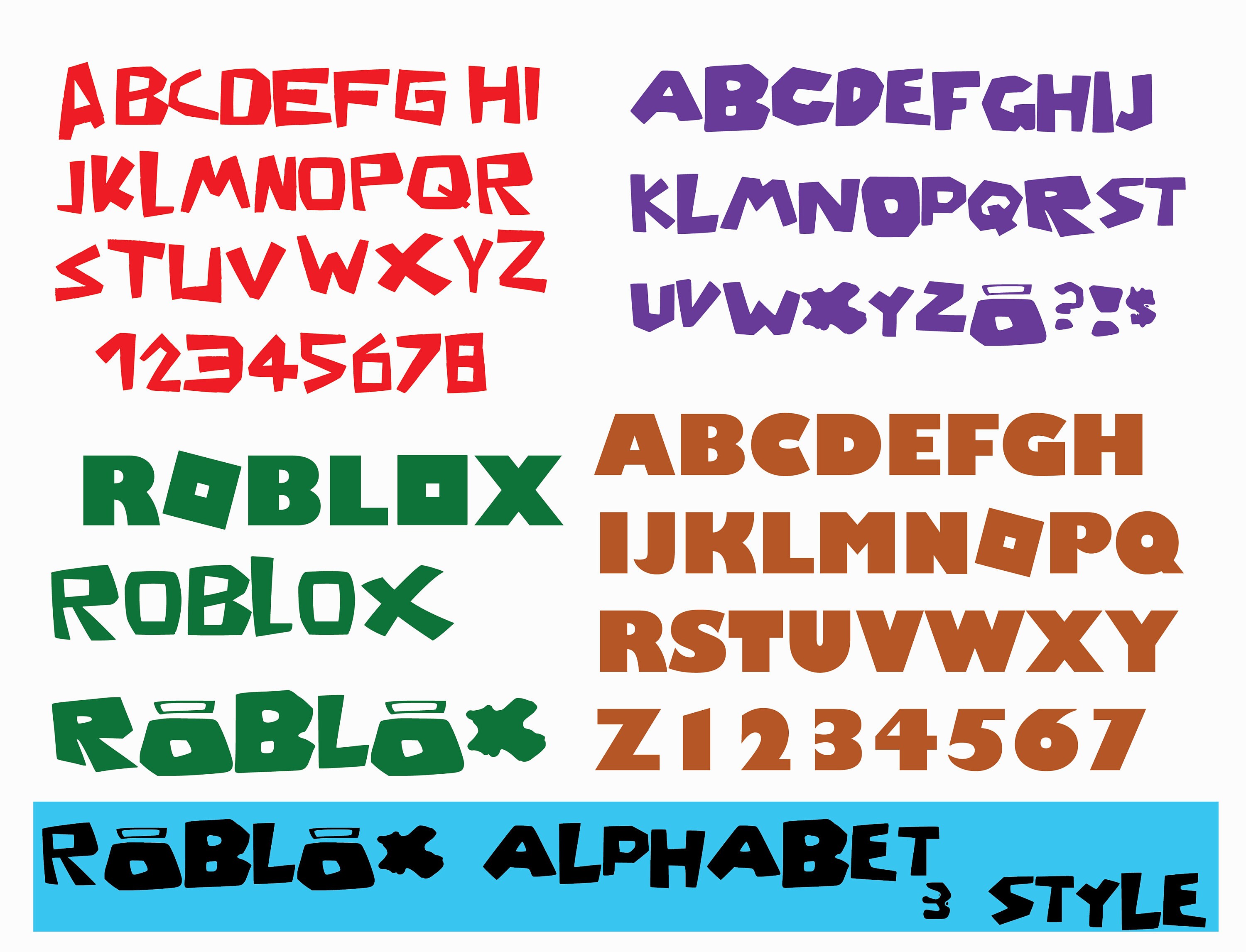 Alphabet Roblox Gambaran