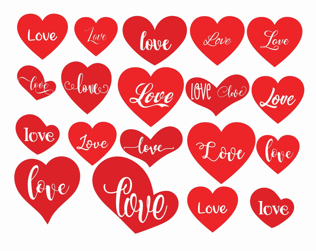 Love Heart Svg Bundle, VALENTINE SVG, Valentine Day Svg, Heart Svg ...