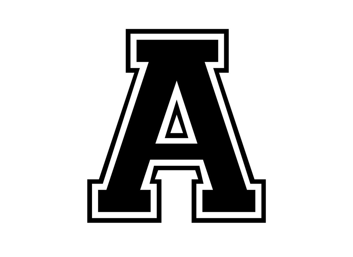 VARSITY FONT SVG, Varsity Alphabet Svg, College Varsity Letters Svg ...