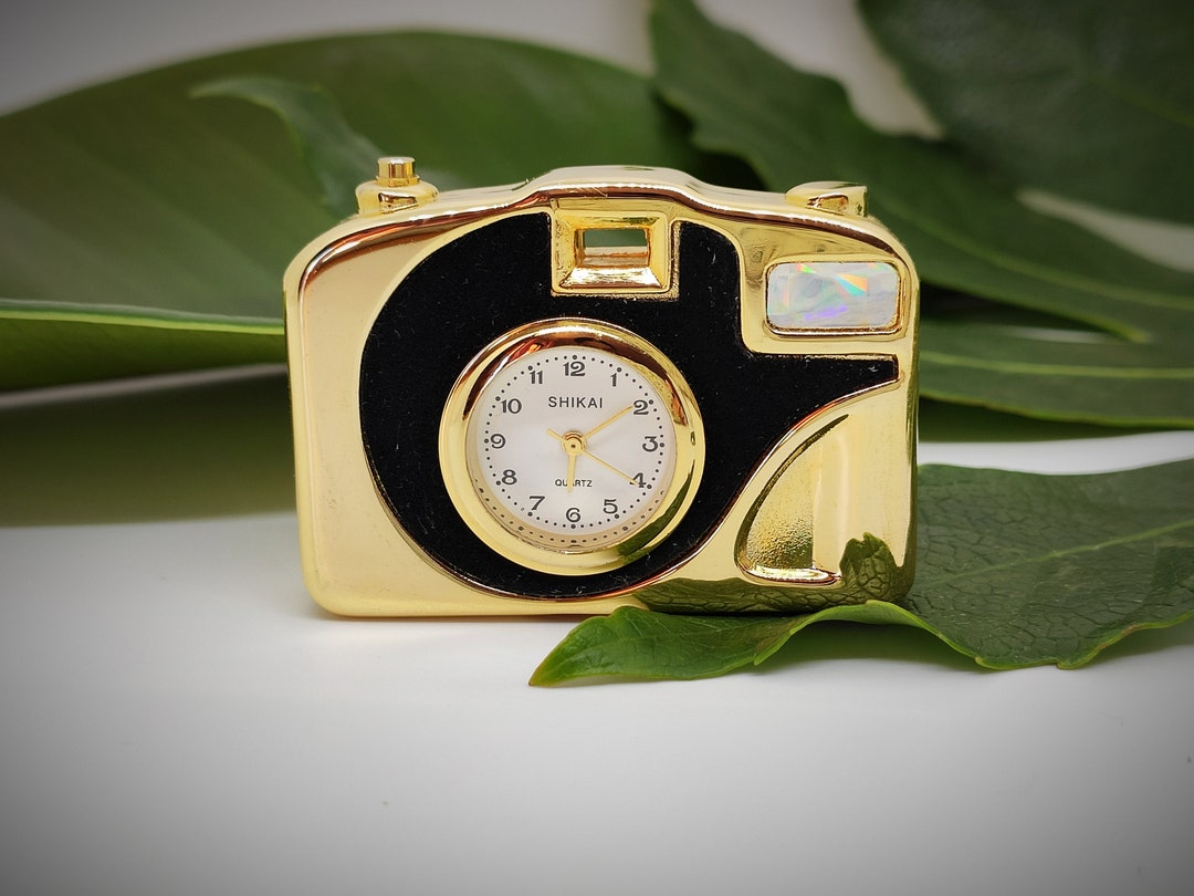 Small Table Camera Clock - Etsy