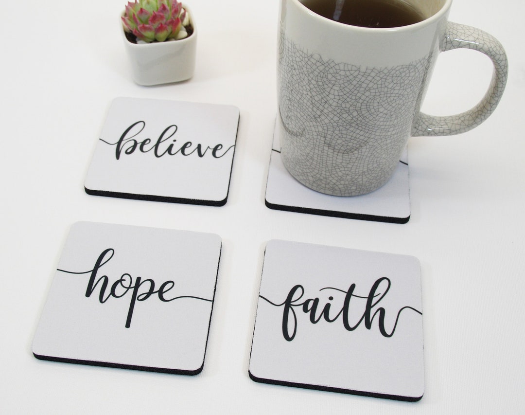 Faith Foam Coasters - Etsy