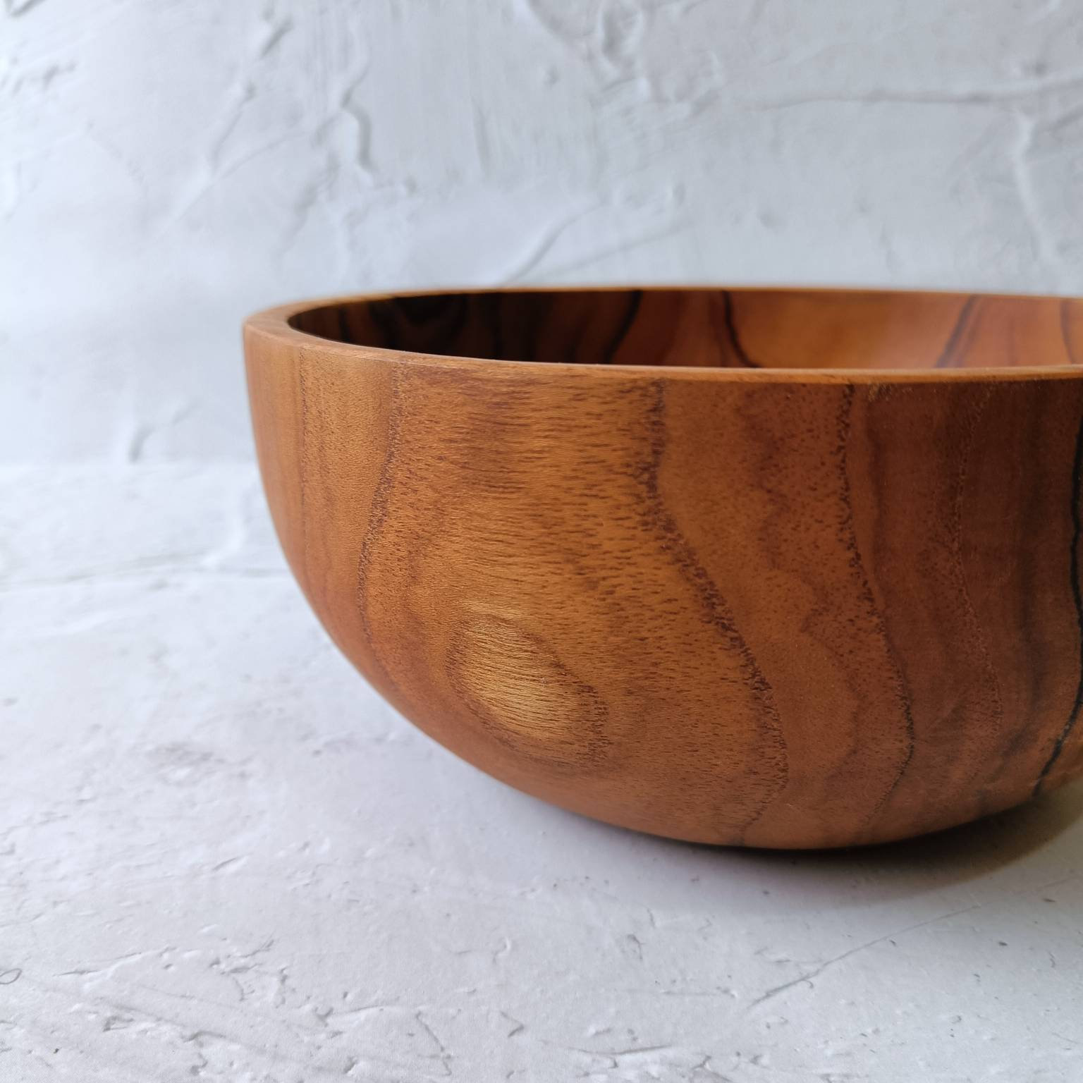 Solid Handmade Teak Wood Bowl, Decorative Table Center Bowl, Ramen Bowl ...