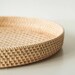 Natural Round Rattan Webbing Tray Coffee Table Tray Ottoman - Etsy