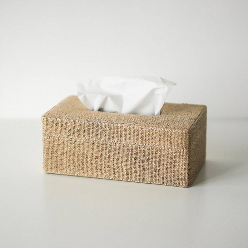 Handmade Jute Tissue Box Cover Natural Boho Tissue Box for | Etsy Australia