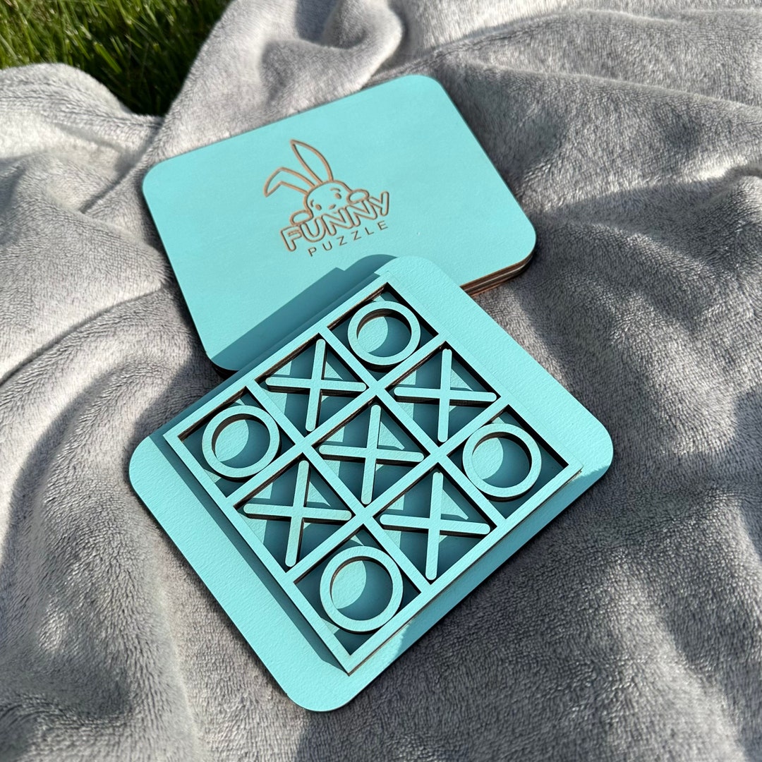 Tic Tac Toe Game for Kids, Wooden Tic Tac Toe, Tic Tac Toe Table Game ...