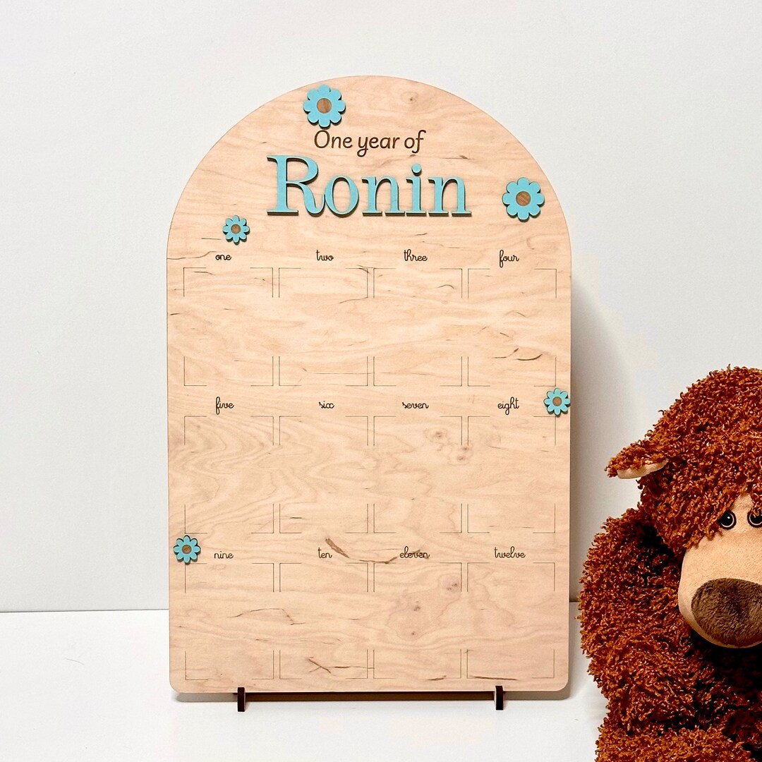 My First Year Photo Board One Year Photo Board 1st Birthday - Etsy